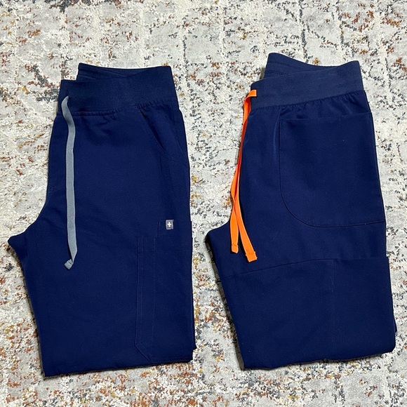 Figs | Pants & Jumpsuits | 2 Figs Scrub Pants Bundle Size Xs Navy Blue ...
